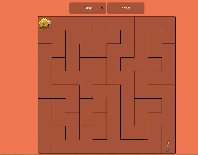 Simple Hunger Maze Game In Javascript Free Source Code Sourcecodester
